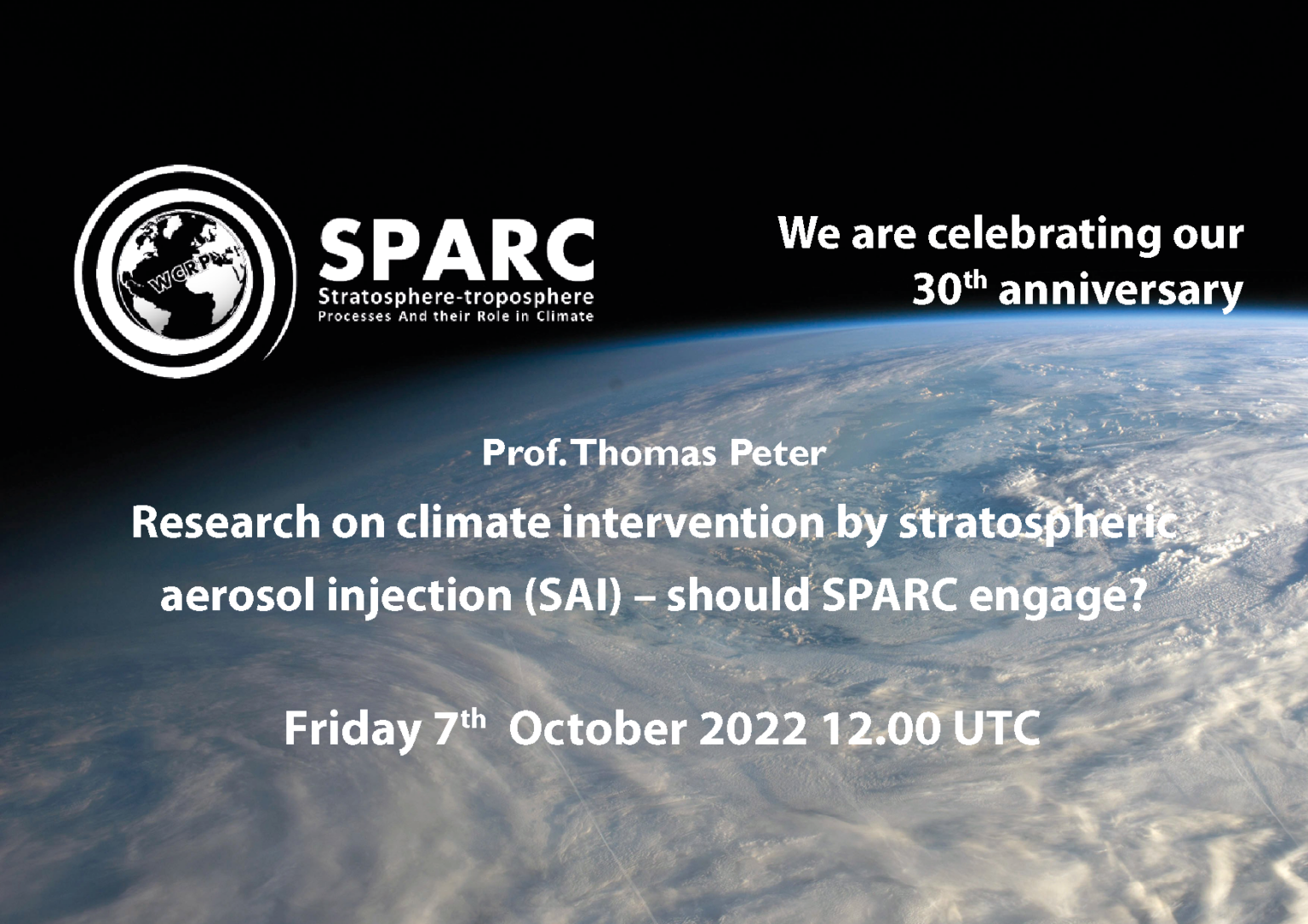SPARC’s 30th anniversary – third and last webinar | APARC